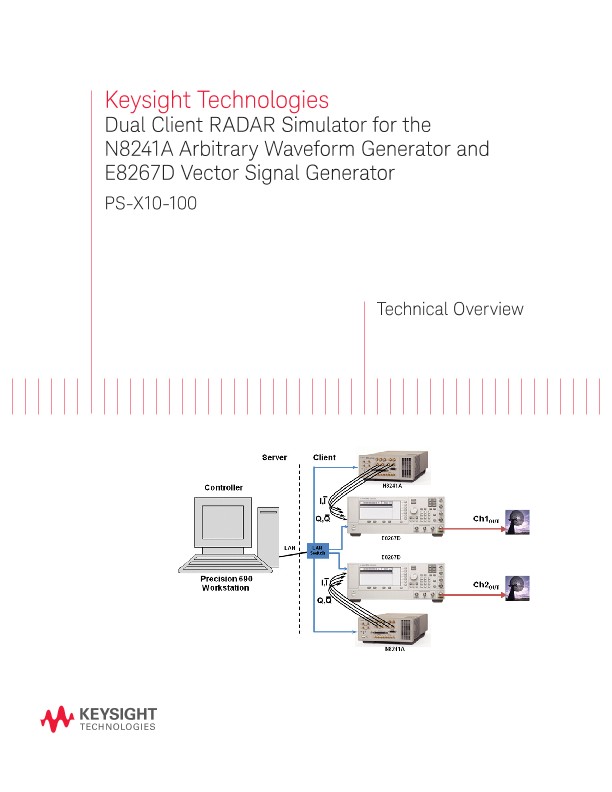 Dual Client RADAR Simulator for the N8241A Arbitrary Waveform Generator and E8267D Vector Signal ...